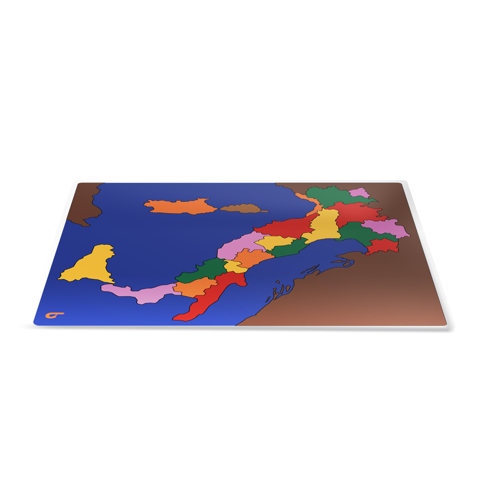 Geography: Control map Italy mute/coloured